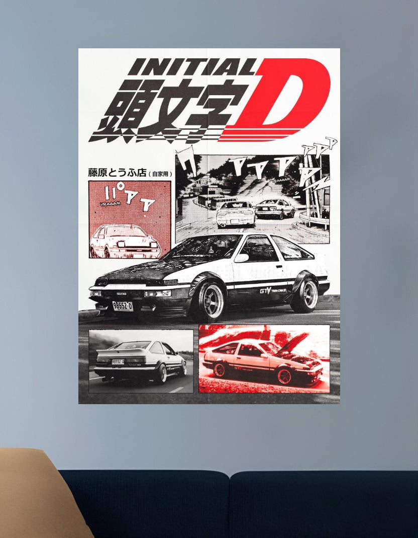 INITIAL D | VISION CARS #074 | CAR POSTERS – HIIQIFY