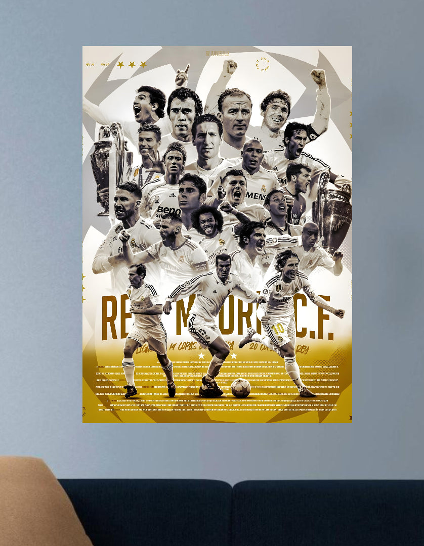 REAL MADRID CF | VISION SPORTS #052 | FOOTBALL POSTERS – HIIQIFY
